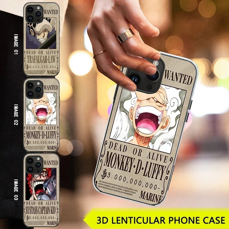 Jual Japan Anime One Piece 3D Phonecase Law/Luffy/Kid Wanted Three ...
