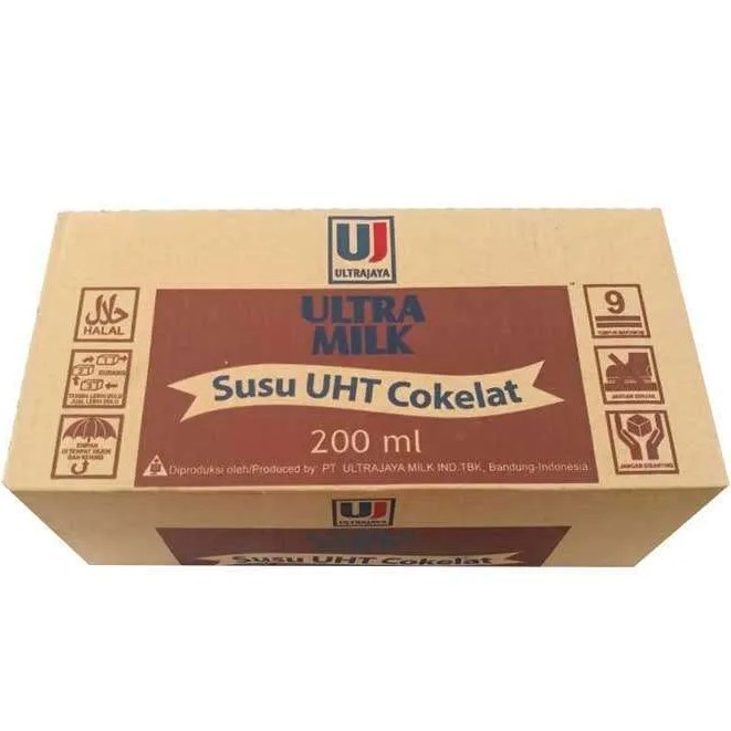 Jual Susu Ultra Milk 200ml COKLAT 1 dus isi 24 | Shopee Indonesia