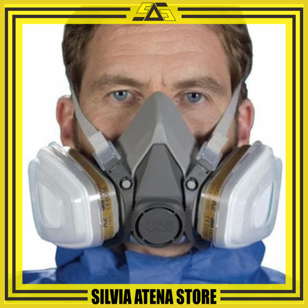 Jual SILVIA ATENA STORE-Masker Gas Masker Anti Racun - Respirator 6200 ...
