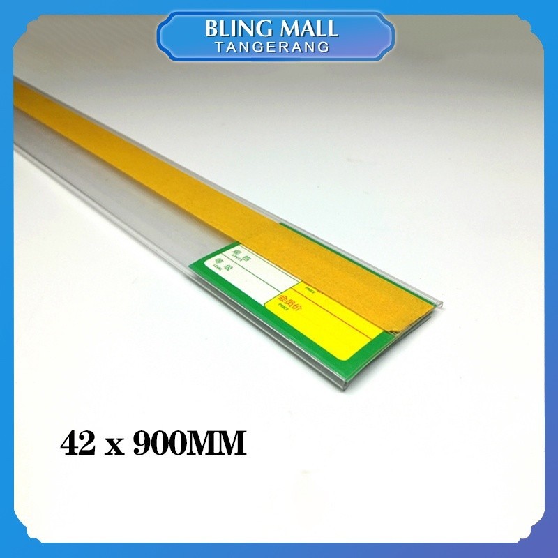 Jual 【42*900MM】Price Rail/Label Harga/Rail Card/List Harga/Tempat Harga ...