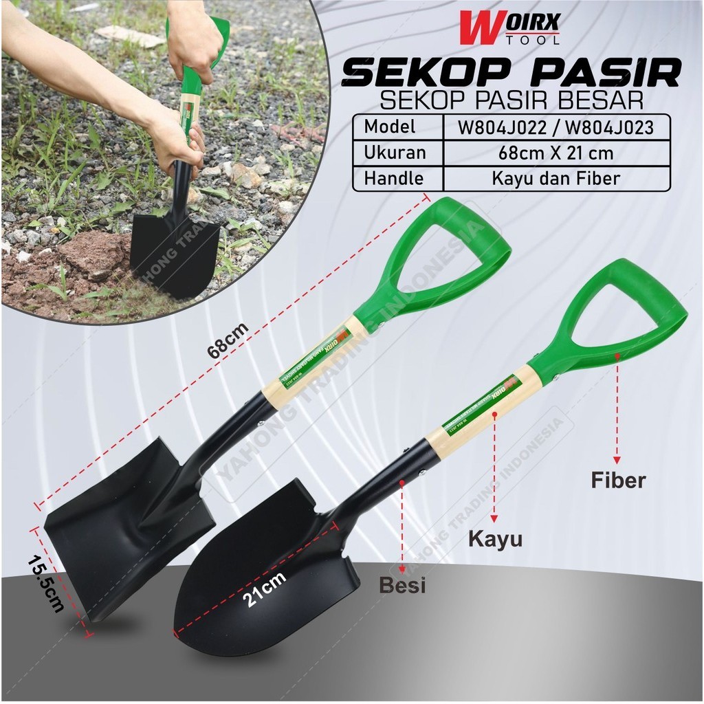 Jual Sekop Pasir Besar Lancip Persegi Skup Besi Skop Taman Kebun Shovel ...