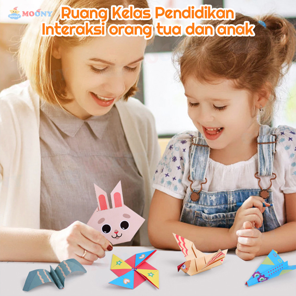 Jual Moony Buku Origami 3D Craft Lipat Kerajinan Tangan Mainan Edukasi ...