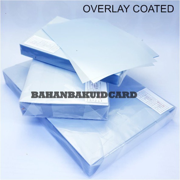 Jual PVC Overlay laser Coated ukuran A4 297 x 210 mm tebal 0.1 mm ...