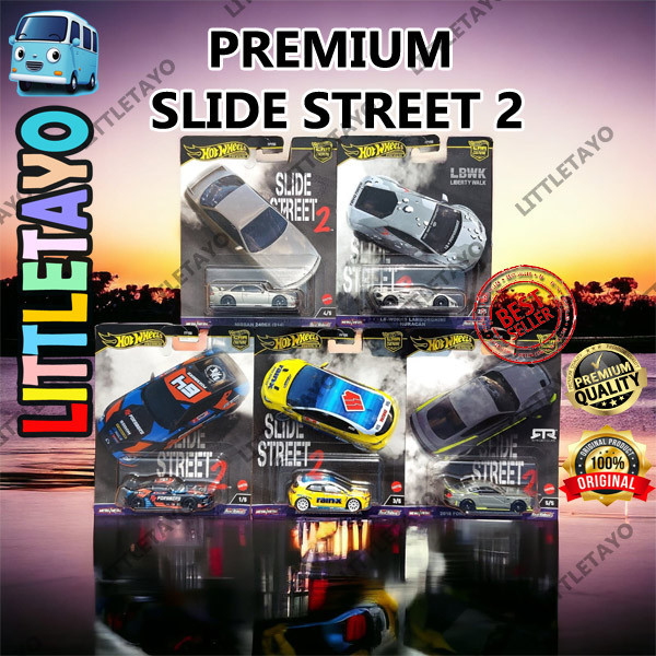 Jual HOTWHEELS PREMIUM SLIDE STREET 2 TOYOTA GR COROLLA LAMBORGHINI ...