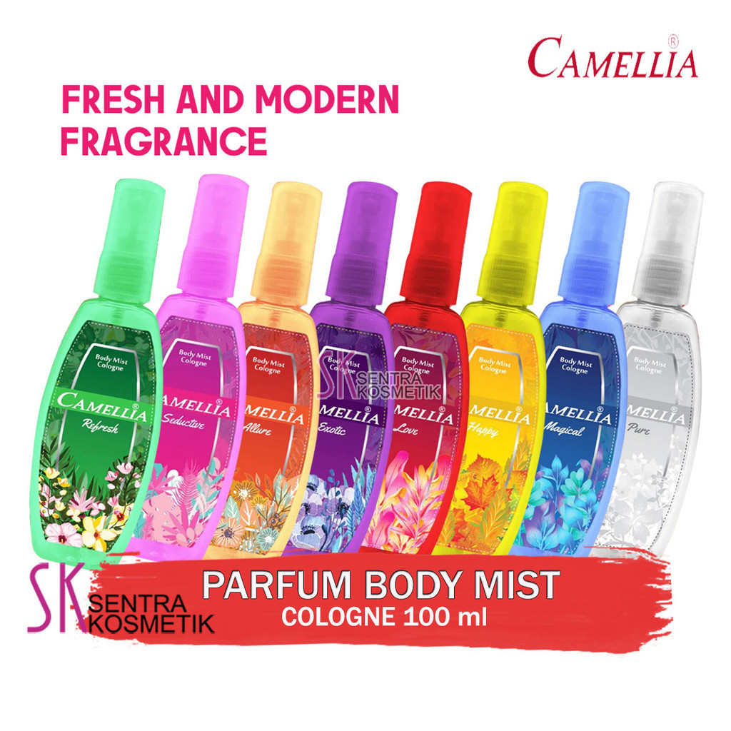 Jual CAMELLIA Body Mist Parfum Cologne Camelia 100ml | Shopee Indonesia
