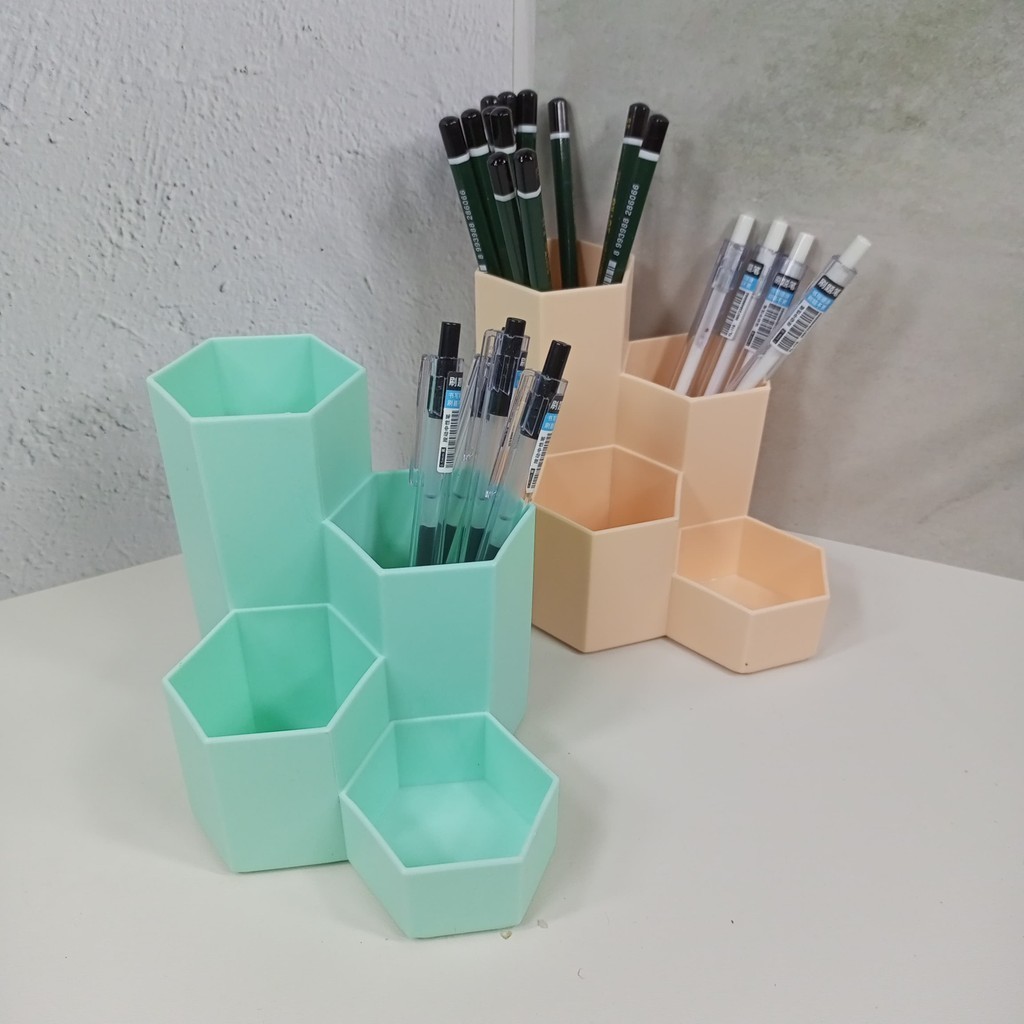 Jual KOTAK PENSIL RAK PULPEN HEXAGONAL TEMPAT PULPEN ORGANIZER ...