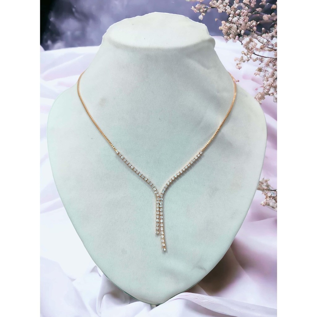 Jual kalung koye plus liontin mata putih cantik elegan panjang 45 cm ...