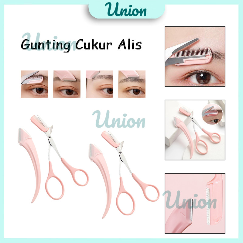 Jual Pisau Alis Set Gunting Cukur Alis Set Dengan Sisir Eyebrow Trimmer ...