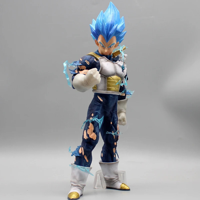 Jual Super Saiyan Vegeta Blue Action Figure Dragon Ball Large Size ...