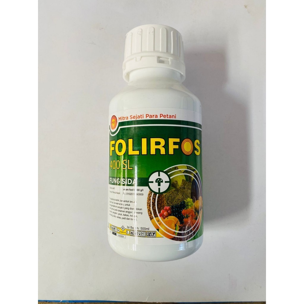 Jual Fungisida sistemik asam fosfit FOLIRFOS 400SL kemasan 500ml dr MKD ...