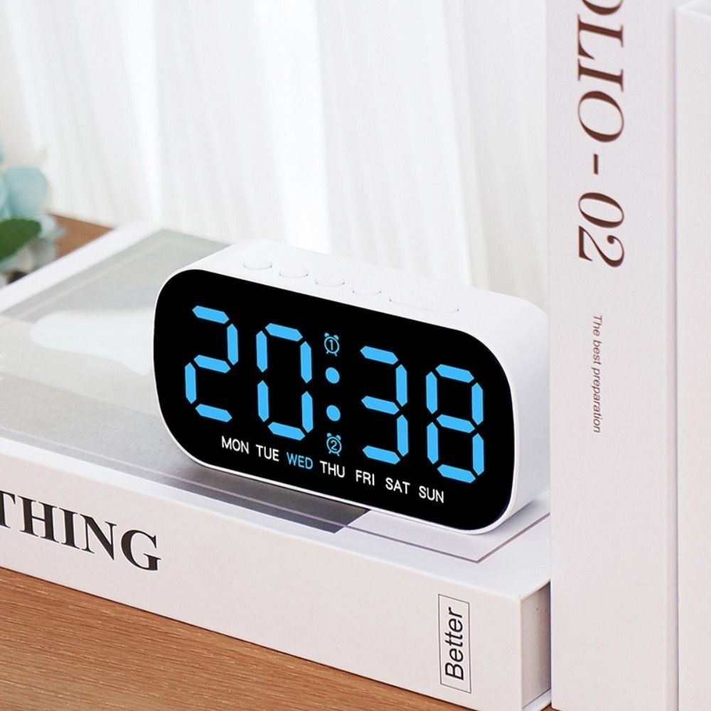 Jual New Wall-mounted Electronic Wall Clock Multi-functional ...