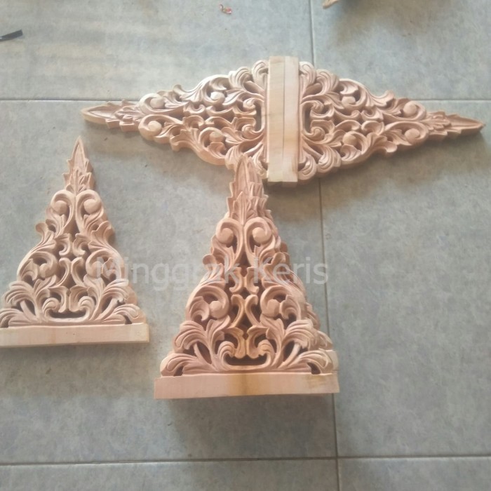 Jual Ukir Tempel Tiang Soko Ukiran Jendela Kayu Mahoni MK45 | Shopee ...