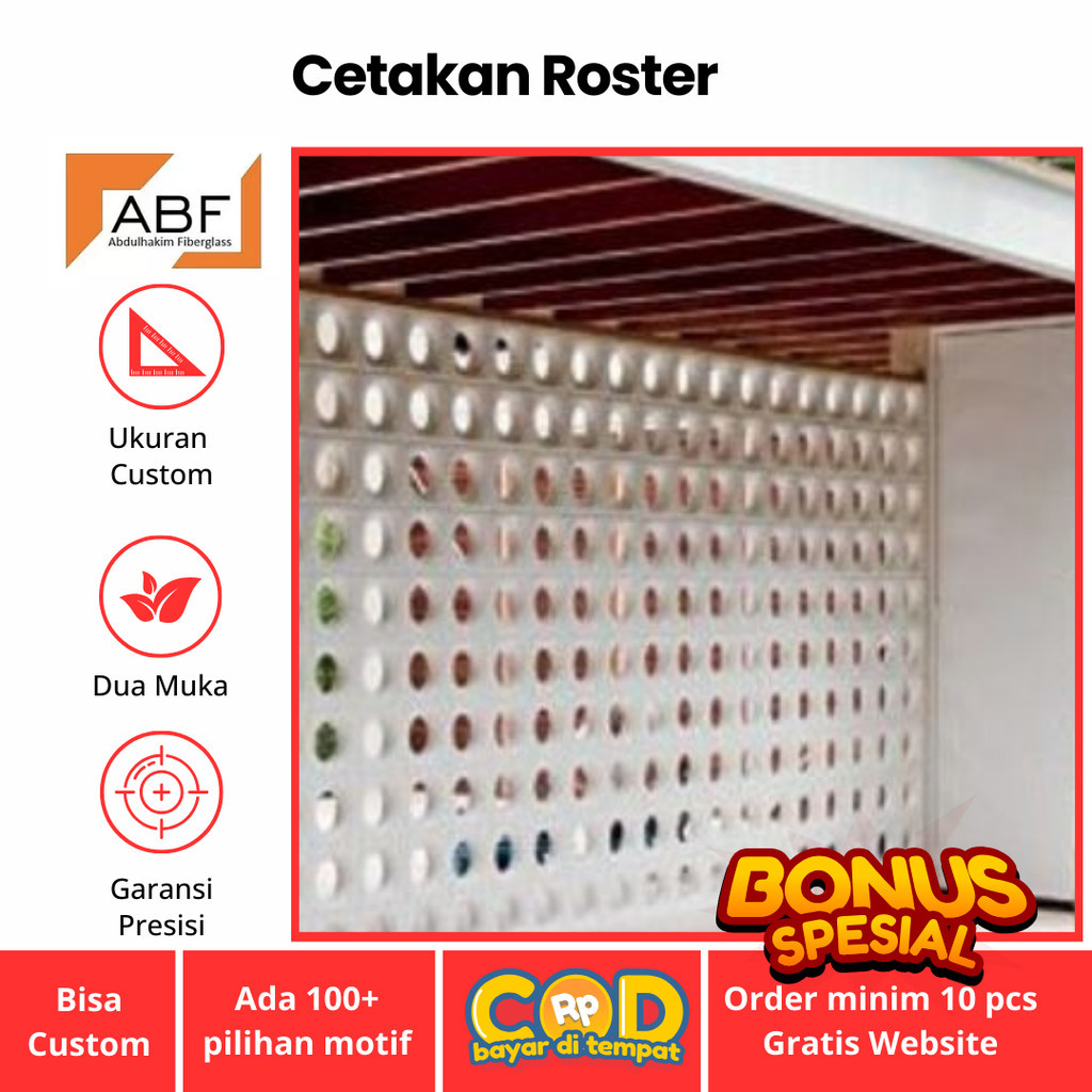 Jual moulding roster brick / roster dinding minimalis | Shopee Indonesia