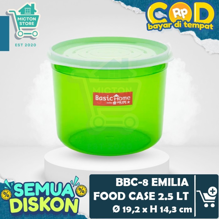 Jual BIGTON Lion Star Basic Home BBC-8 Emilia Food Case Toples Plastik ...