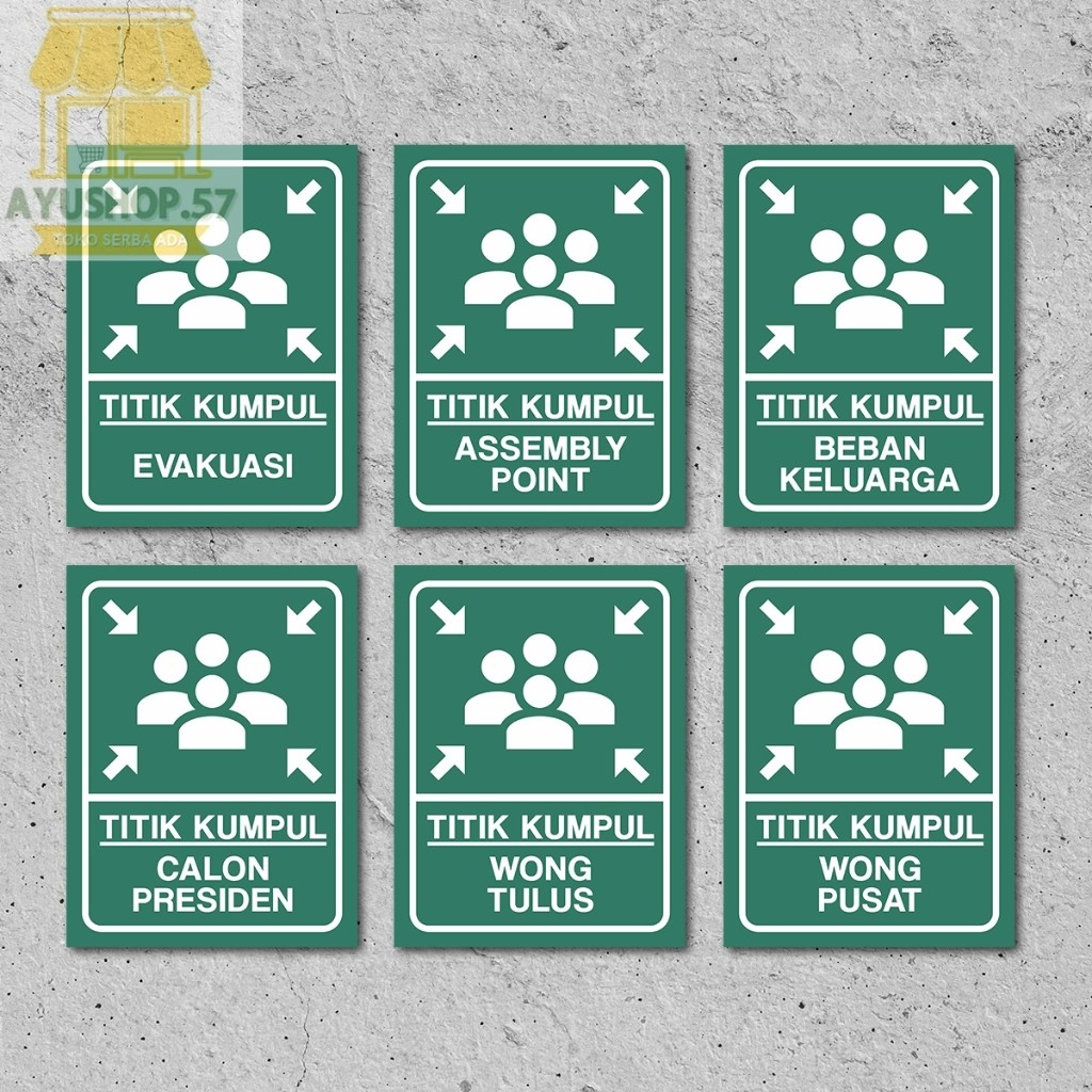 Jual Hiasan Dinding Quote SIGN TITIK KUMPUL Wong Tulus Assembly Point ...