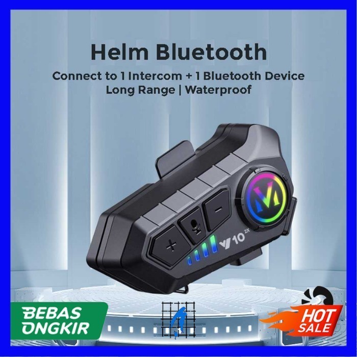 Jual Intercom Helm Motor Headset Helmet Bluetooth 5.0 E1 - Hitam ...