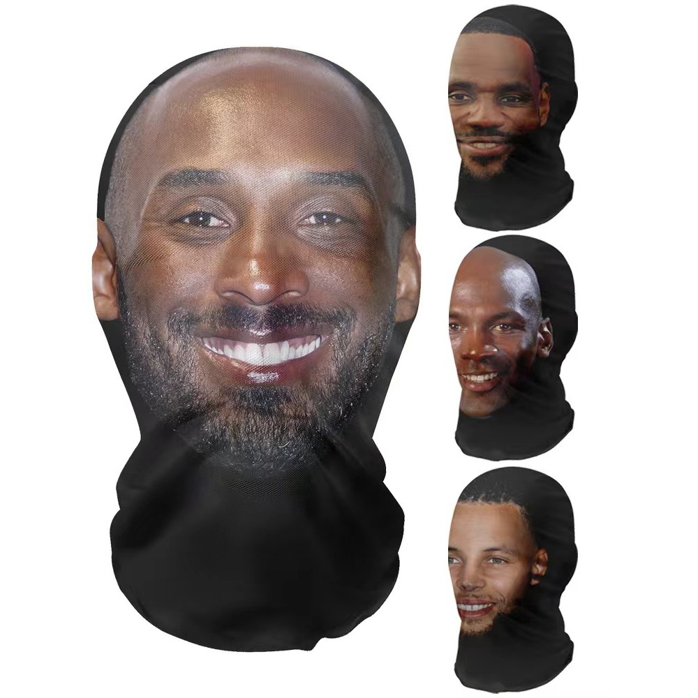 Jual New 3D Printed Celebrity Mask Full Face Rapper Mask Funny Costume ...