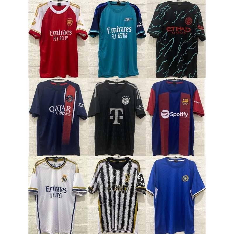 Jual JERSEY BOLA KLUB EROPA 2023 2024 GRADE LOKAL | Shopee Indonesia