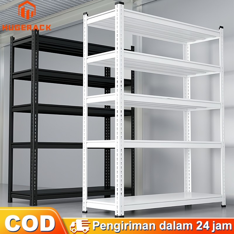 Jual HN7OD （Besi 100%）Rak Besi siku 5 susun 200CM Rak gudang Rak dapur ...