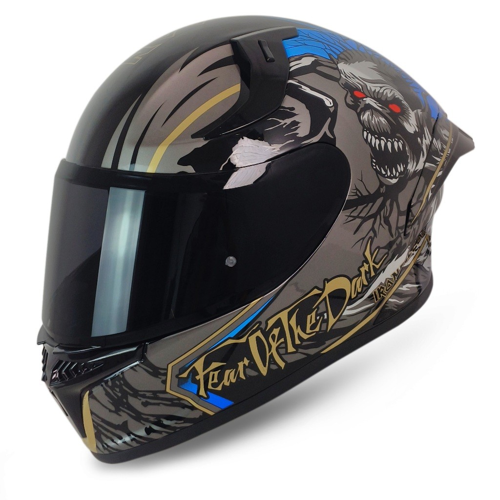 Jual Helm Full Face Kekinian | SKJ FALCON Motif IRON FALCON | Helm ...