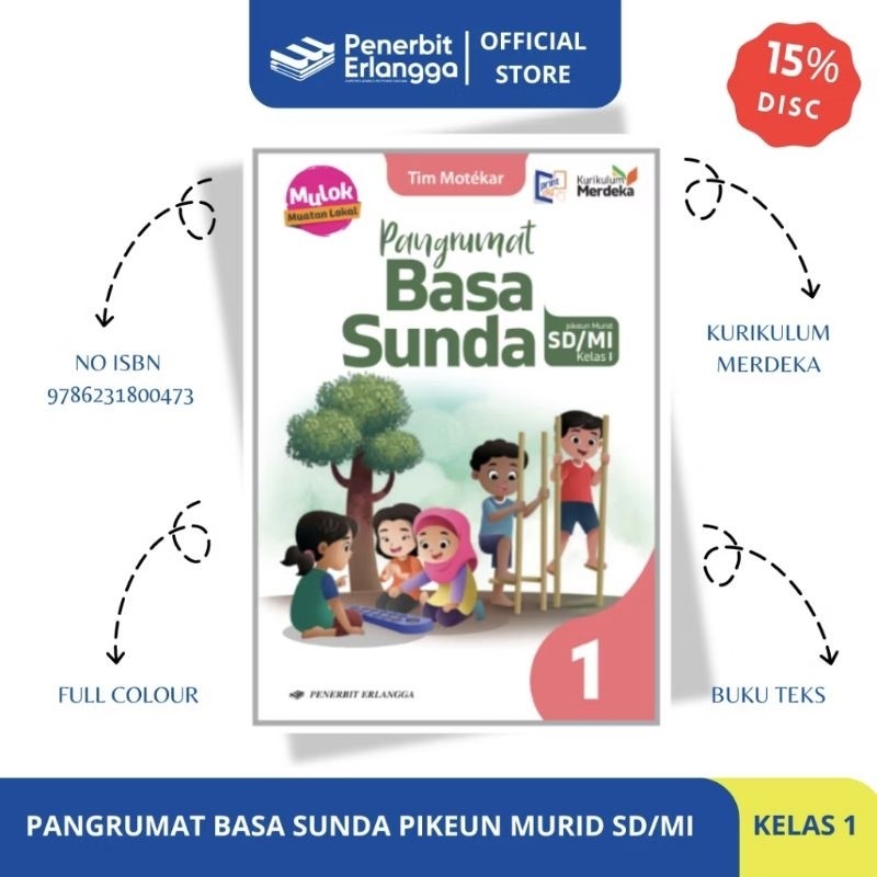 Jual Buku Pangrumat Basa Sunda Kelas 1 2 3 4 5 6 SD/MI Kurikulum Merdeka Penerbit Erlangga ...