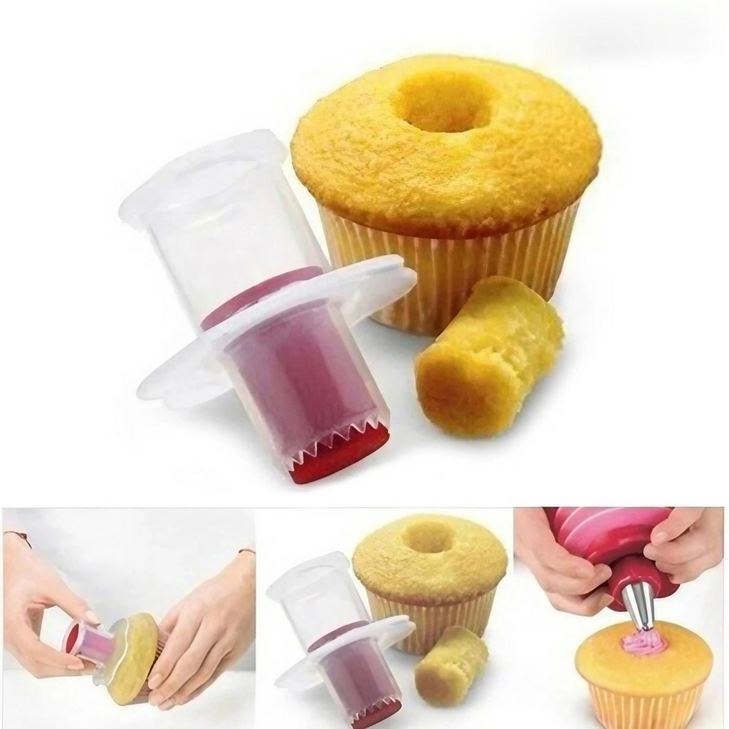Jual Fashion Kitchen Creative Cupcake Muffin Cake Corer Plunger Cutter ...