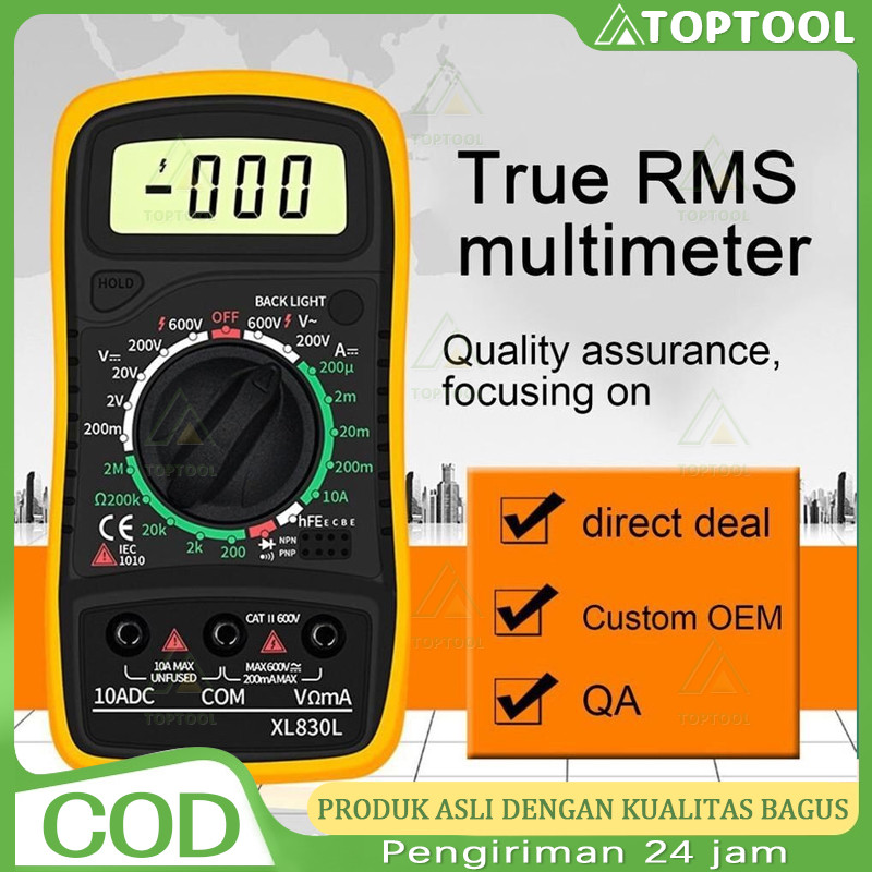 Jual Mini Digital Multimeter AC/DC Voltage Tester - XL830L A199 XL830L ...