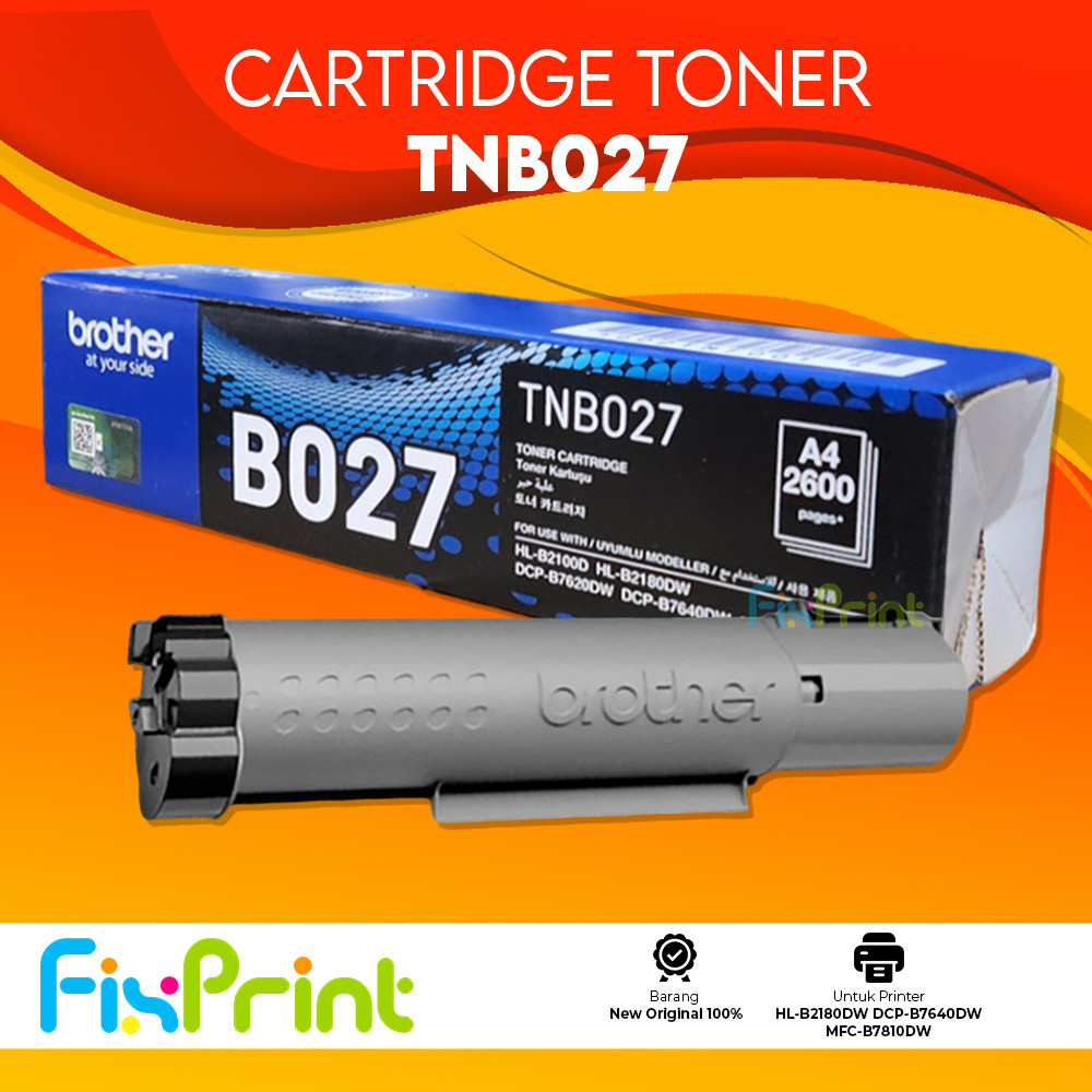 Jual Toner Cartridge Brother TN B027 Black Original Printer DCP-B7640DW ...