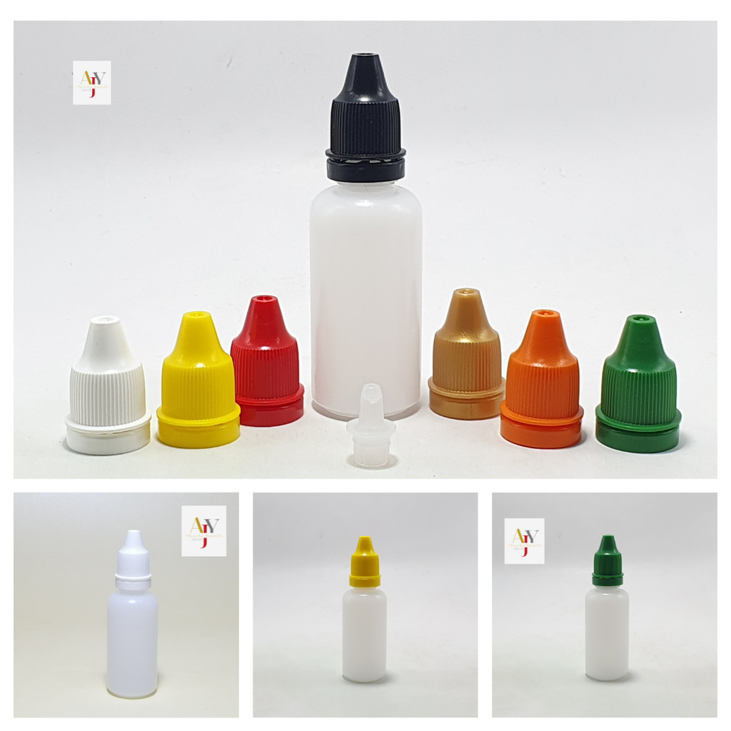 Jual Botol Tetes Mata 30 Ml Natural Hdpe Segel Sumpel Natural / Botol ...