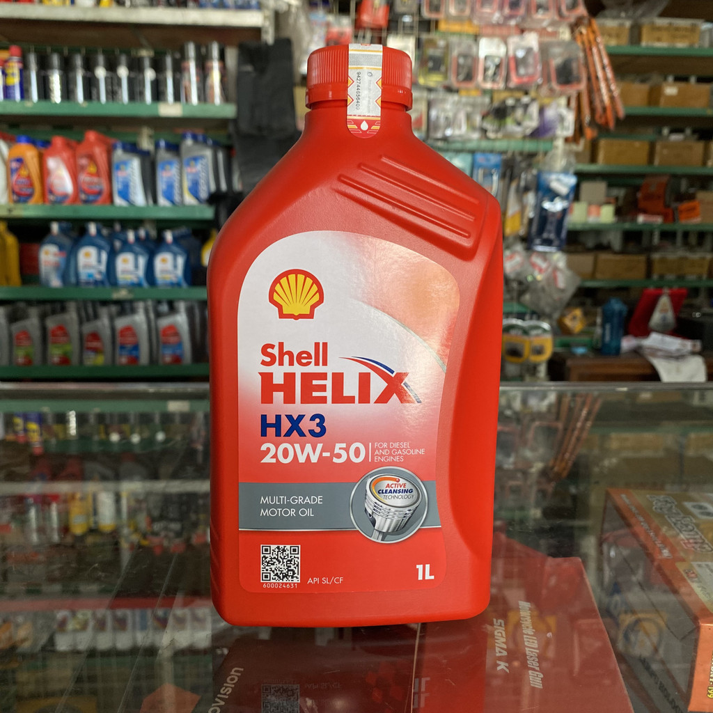 Jual Oli Shell Helix Hx3 20W-50 Motor Sport GL Megapro Tiger Vixion ...