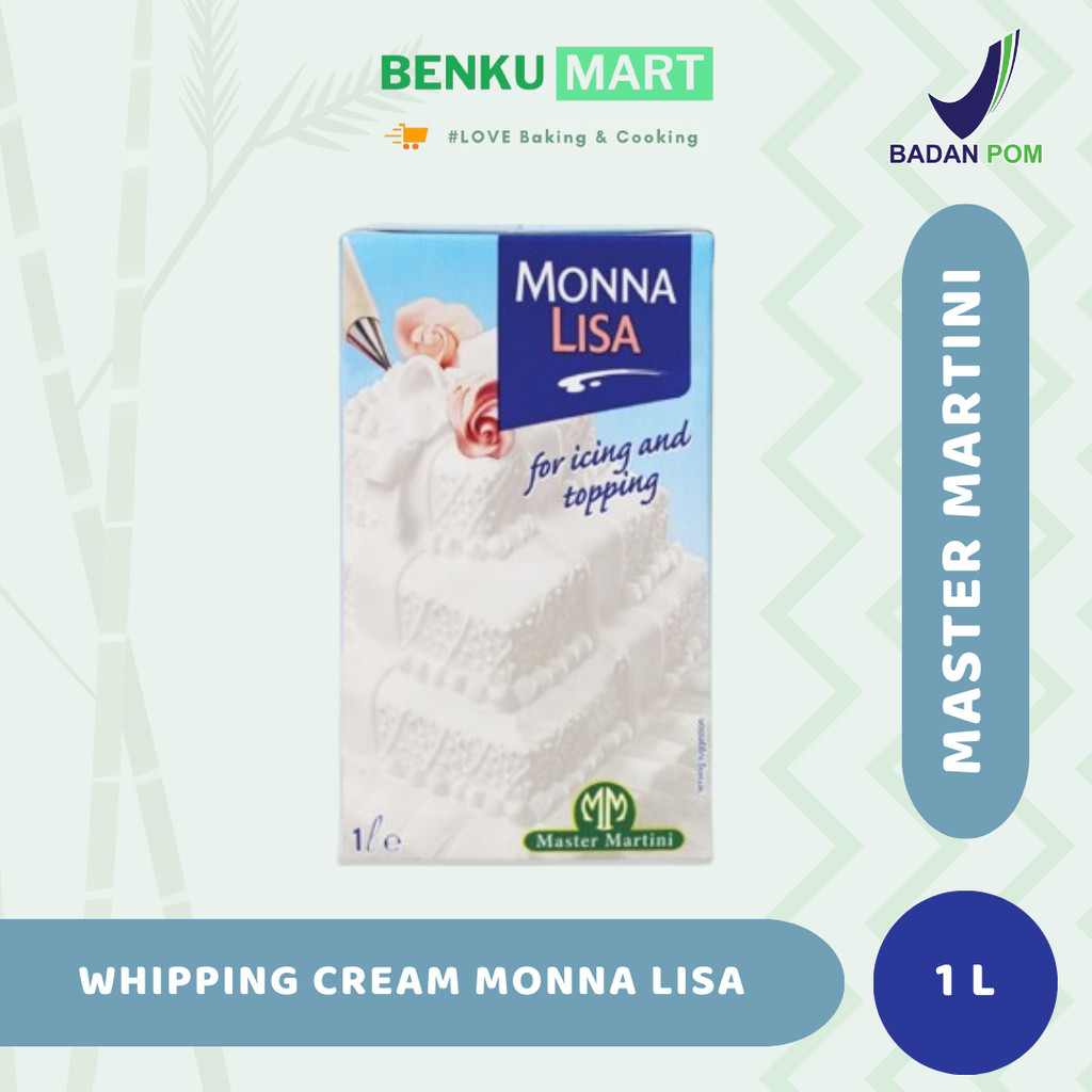 Jual Whip Cream Monnalisa 1 Liter / Master Martini Whipping Cream Monna ...