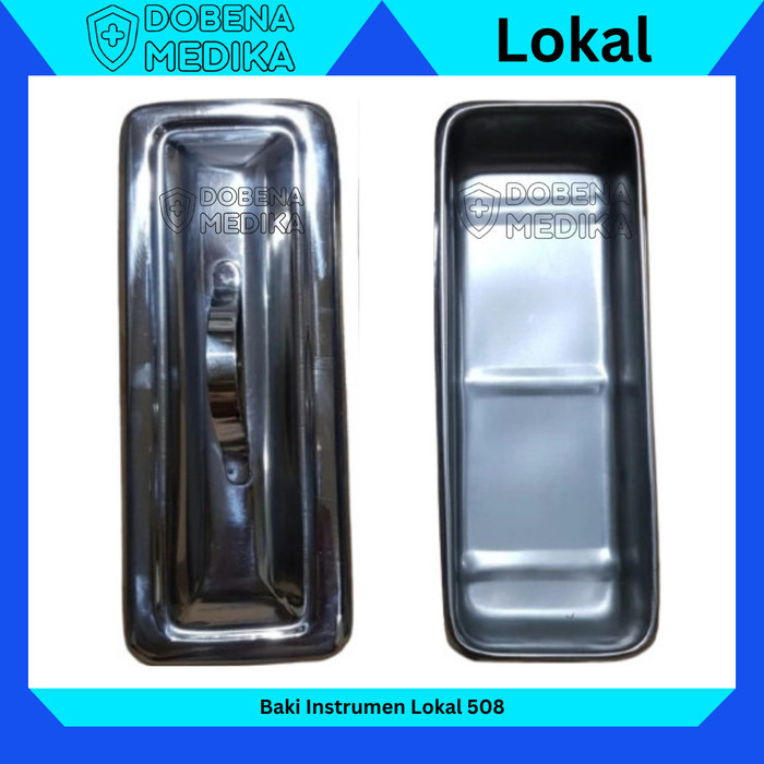 Jual Lokal Bak Instrumen Tray Medis Stainless 508 509 512 Plus Tutup ...