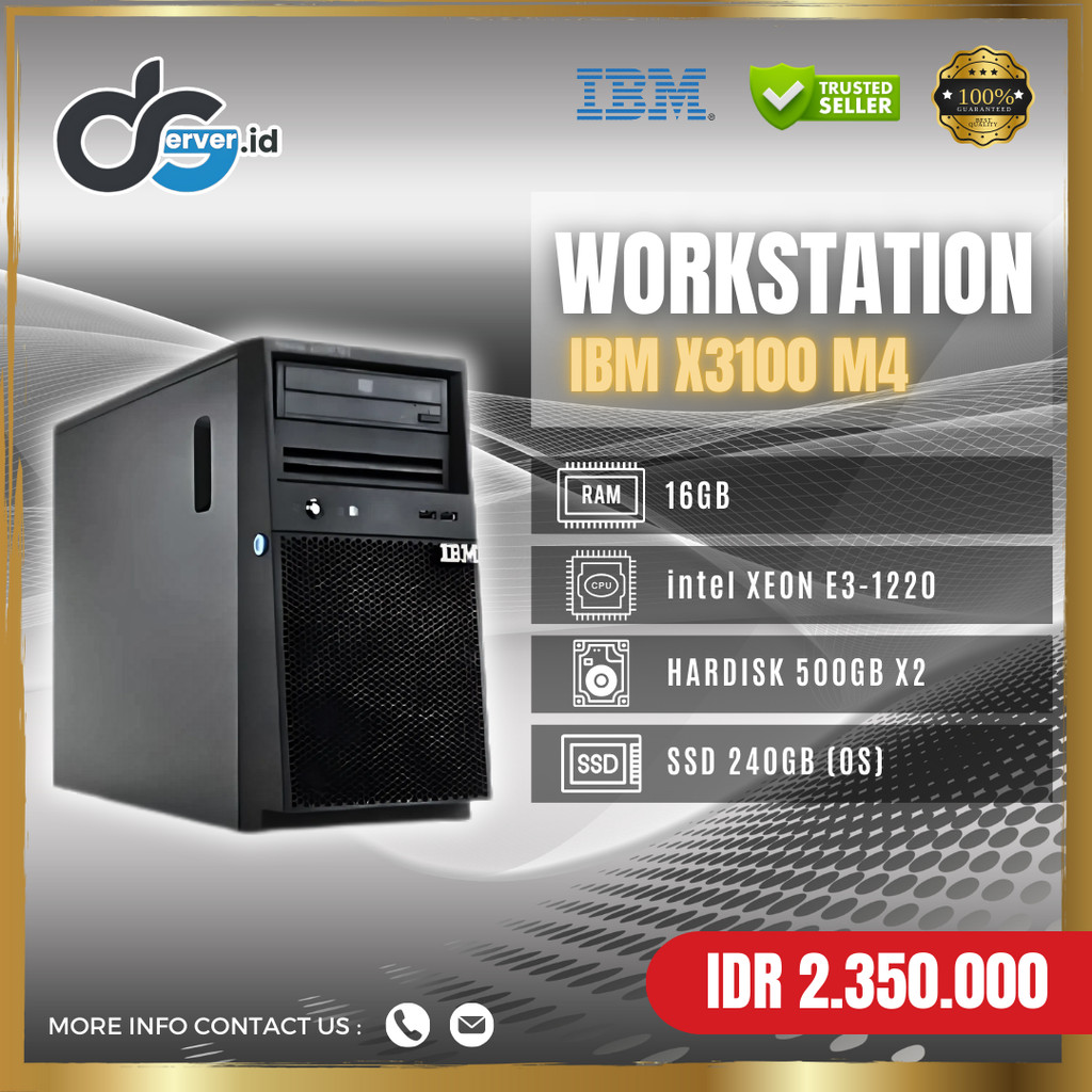 Jual IBM X3100 M4 Workstation Server | Shopee Indonesia