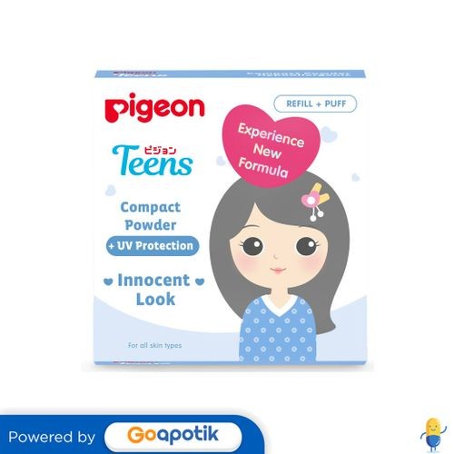 Jual Pigeon Teens Compact Powder + Uv Protection Innocent Look Natural ...