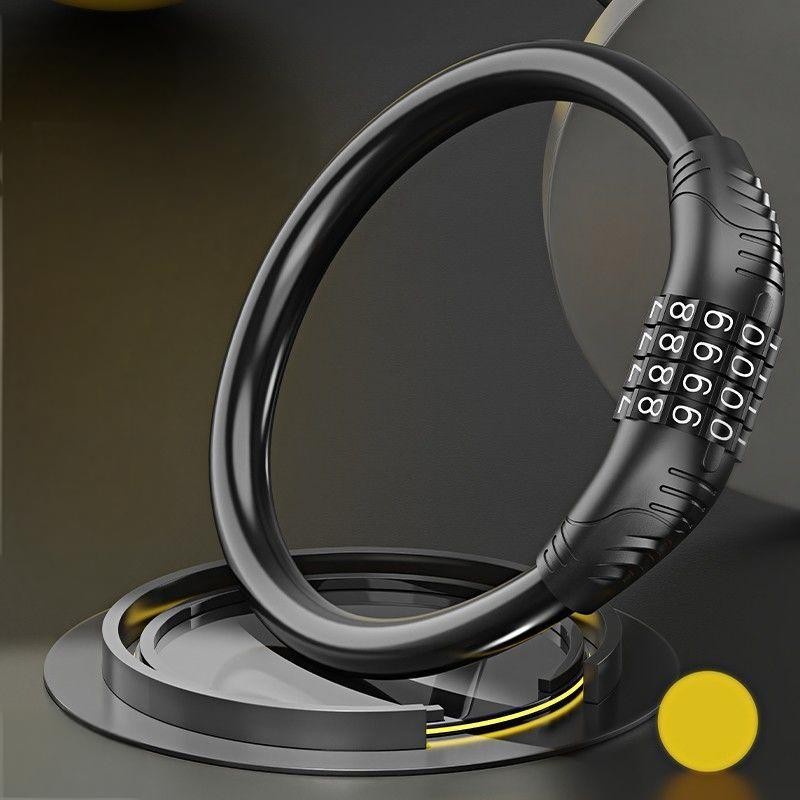 Jual Kunci Gembok Sepeda Bike 40CM Bicycle Bike Lock Steel 4 Digit Code ...