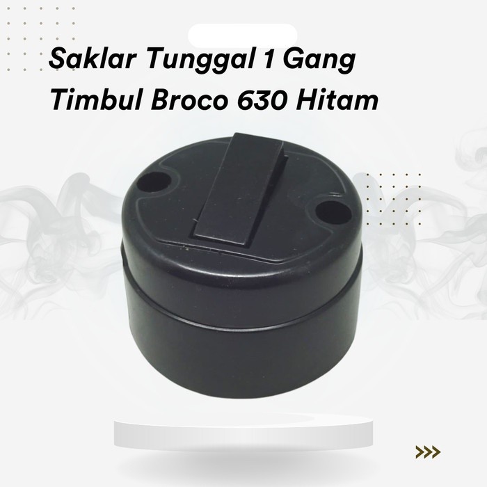 Jual Saklar Engkel Tunggal 1 Gang Timbul Broco 630 Hitam | Shopee Indonesia