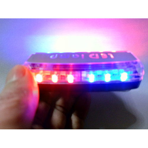 Jual led Rechargeable Red and blue Strobe Shoulder lights Shoulder clip ...