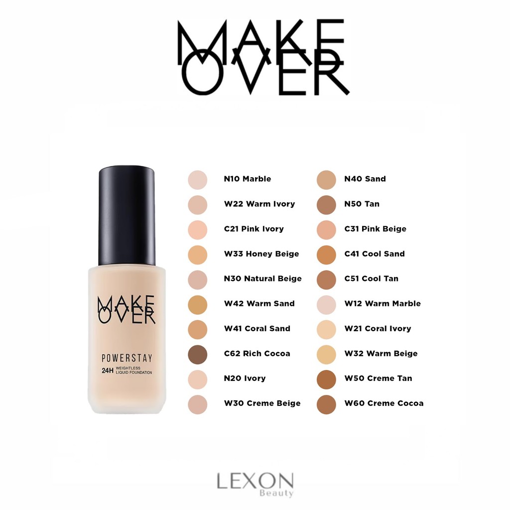 Jual [Make Over] Powerstay Weightless Liquid Foundation | Shopee Indonesia