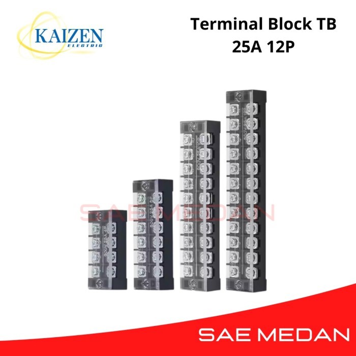 Jual Terminal block 25A 12P TB2512 | Shopee Indonesia