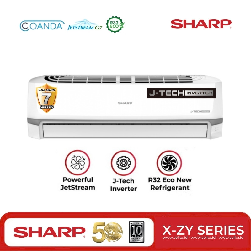 Jual AC Split Wall SHARP inverter STD 1.5 PK AH - X13ZY | Shopee Indonesia