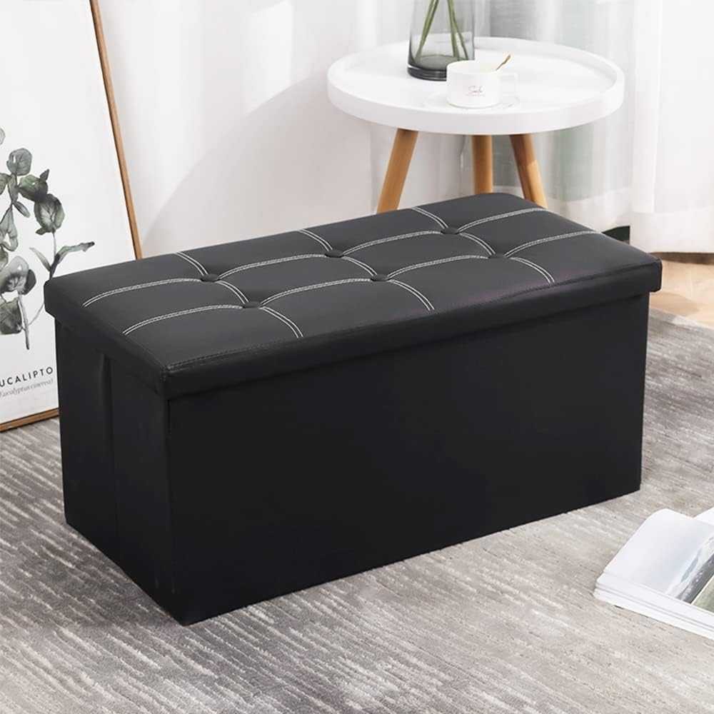 Jual LUEFAT Sofa Kotak Storage Box Foldable Leather Waterproof 76x38x36 ...