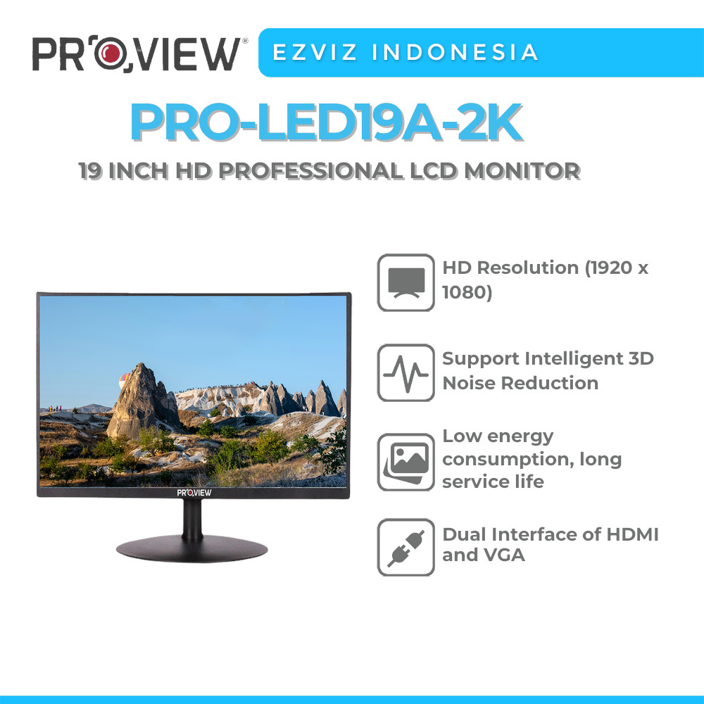Jual PROVIEW PRO-LED19A-2K 19 INCH HD PROFESSIONAL LCD MONITOR | Shopee ...