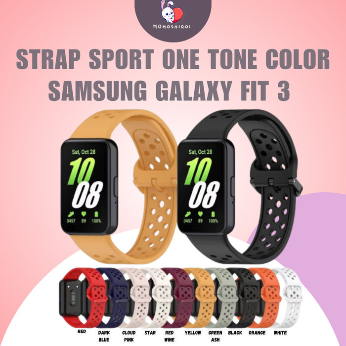 Jual Strap Sport One Tone Color Samsung Galaxy Fit 3 Silikon Silicone ...