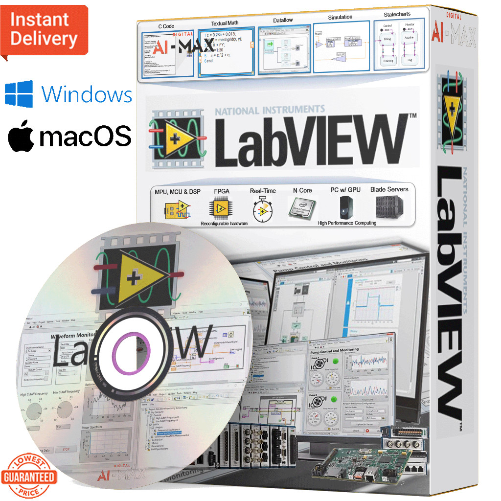 Jual ⚠️ᶠᵘˡˡⱽᵉʳˢⁱᵒⁿ NI LabVIEW 2024 | LIFETIME | Software Pemrograman Grafis Canggih | For Win ...