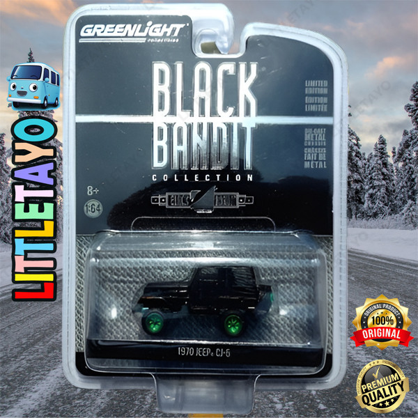 Jual Greenlight Green Machine 1970 Jeep CJ-5 Black Bandit Treasure Hunt ...