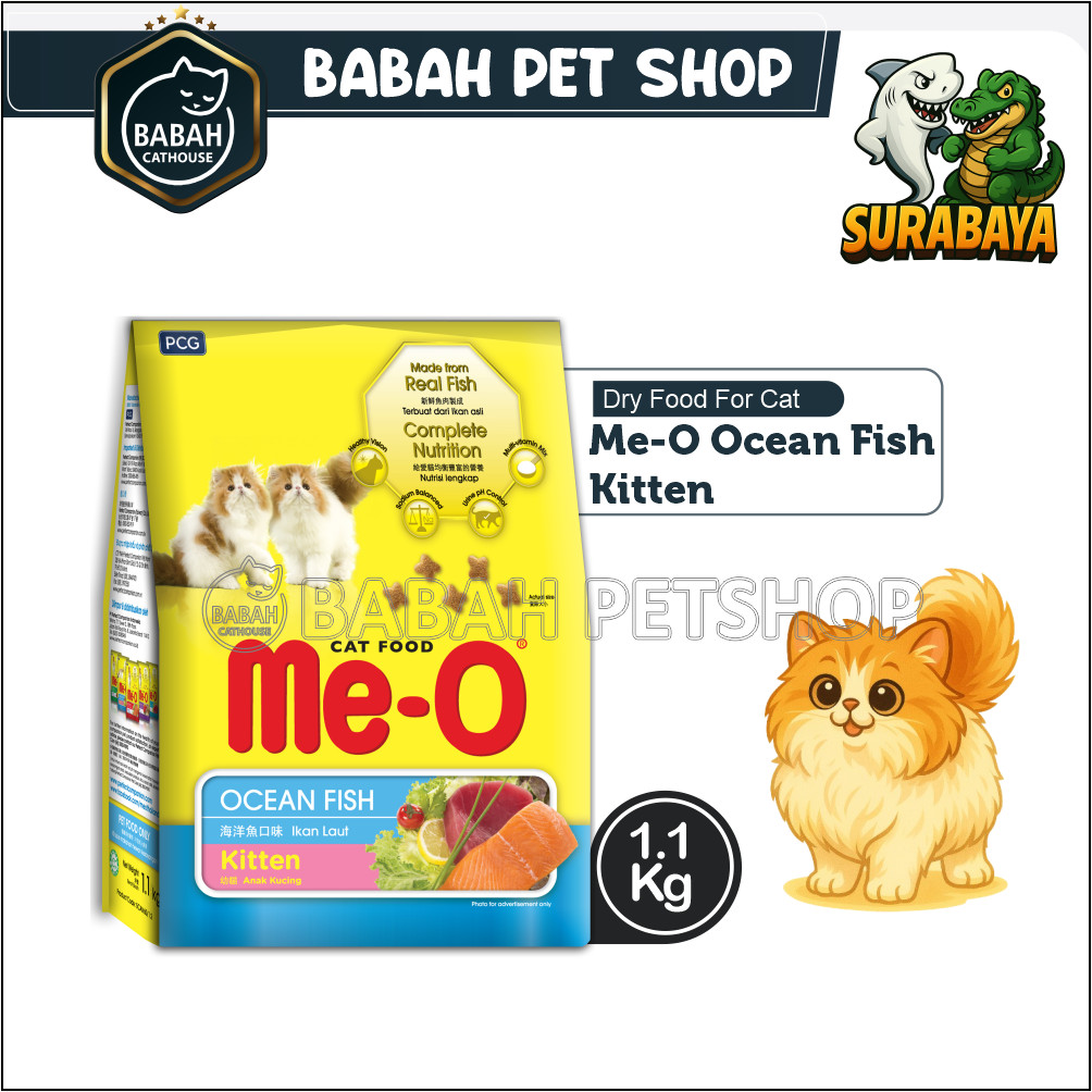 Jual 7kg MEO KITTEN OCEAN FISH dry cat food makanan anak kucing kering ...