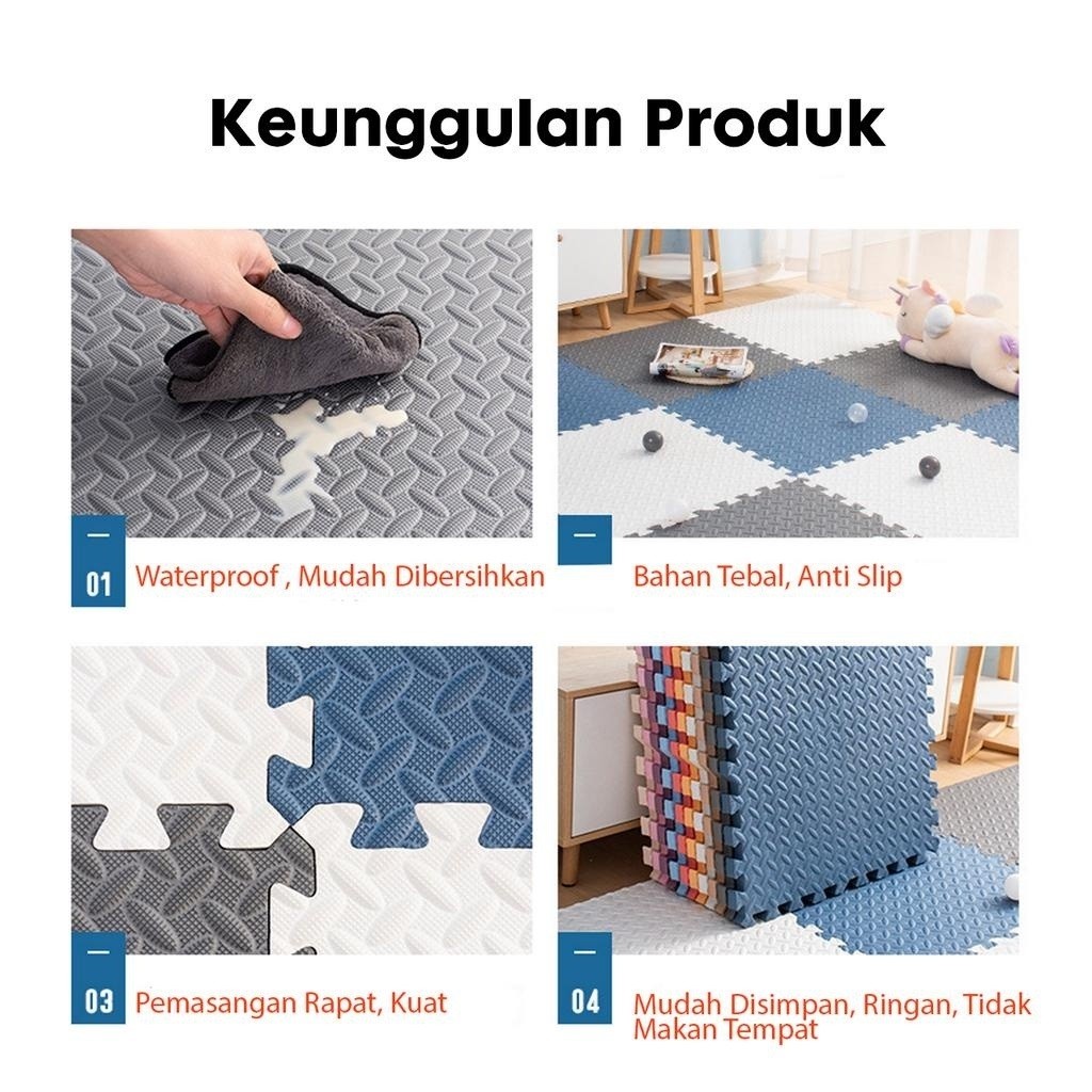 Jual Matras Eva Mat Puzzle Alas Lantai Lembut Bermain Anak Anti Slip ...