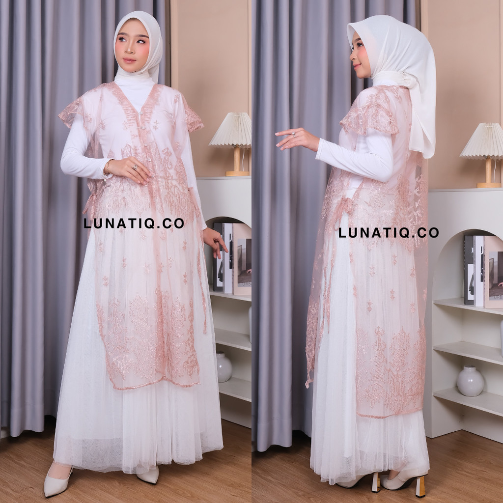Jual Olla Outer Brukat Wanita | Long Outer Kondangan Lebaran Wisuda ...