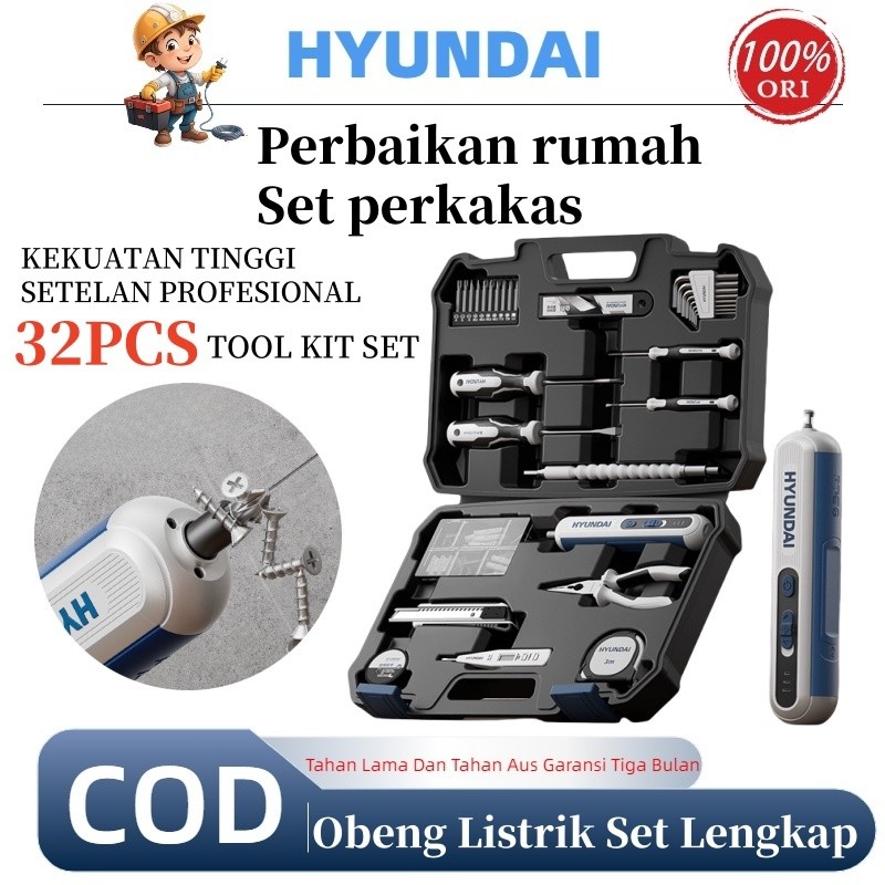 Jual Hyundai Set alat kotak peralatan Perbaikan Professional Tool Box ...