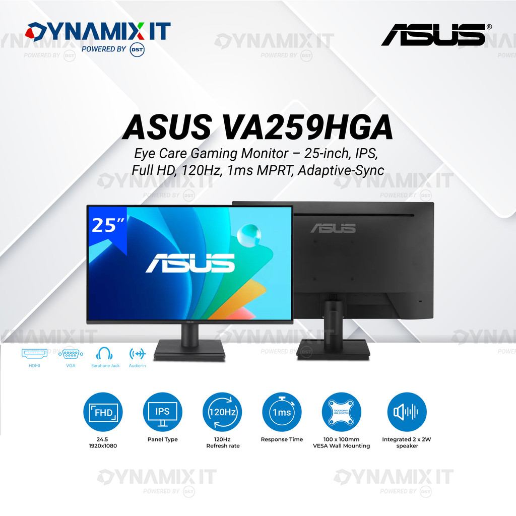 Jual Monitor LED ASUS VA259HGA 25" IPS 120Hz Full HD 1ms Eye Care ...